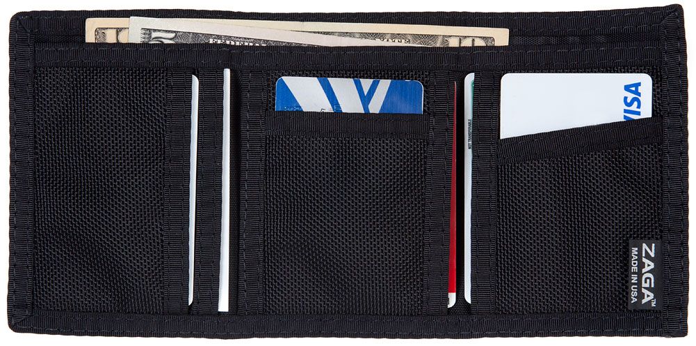 Trifold Wallet with Hook & Loop Closure
